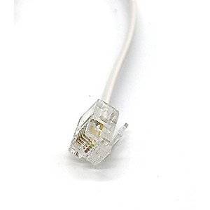 2-Way RJ11 Telephone Plug to RJ11 Socket Adapter and Splitter for Landline Telephone