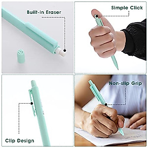 TIESOME 6PCS Pastel Mechanical Pencil Set, Cute Mechanical Pencils 0.5 mm Aesthetic Artist Pencil Set Retractable Pencil Colored Mechanical Pencils for Drawing & Writing for School or Office Supplies