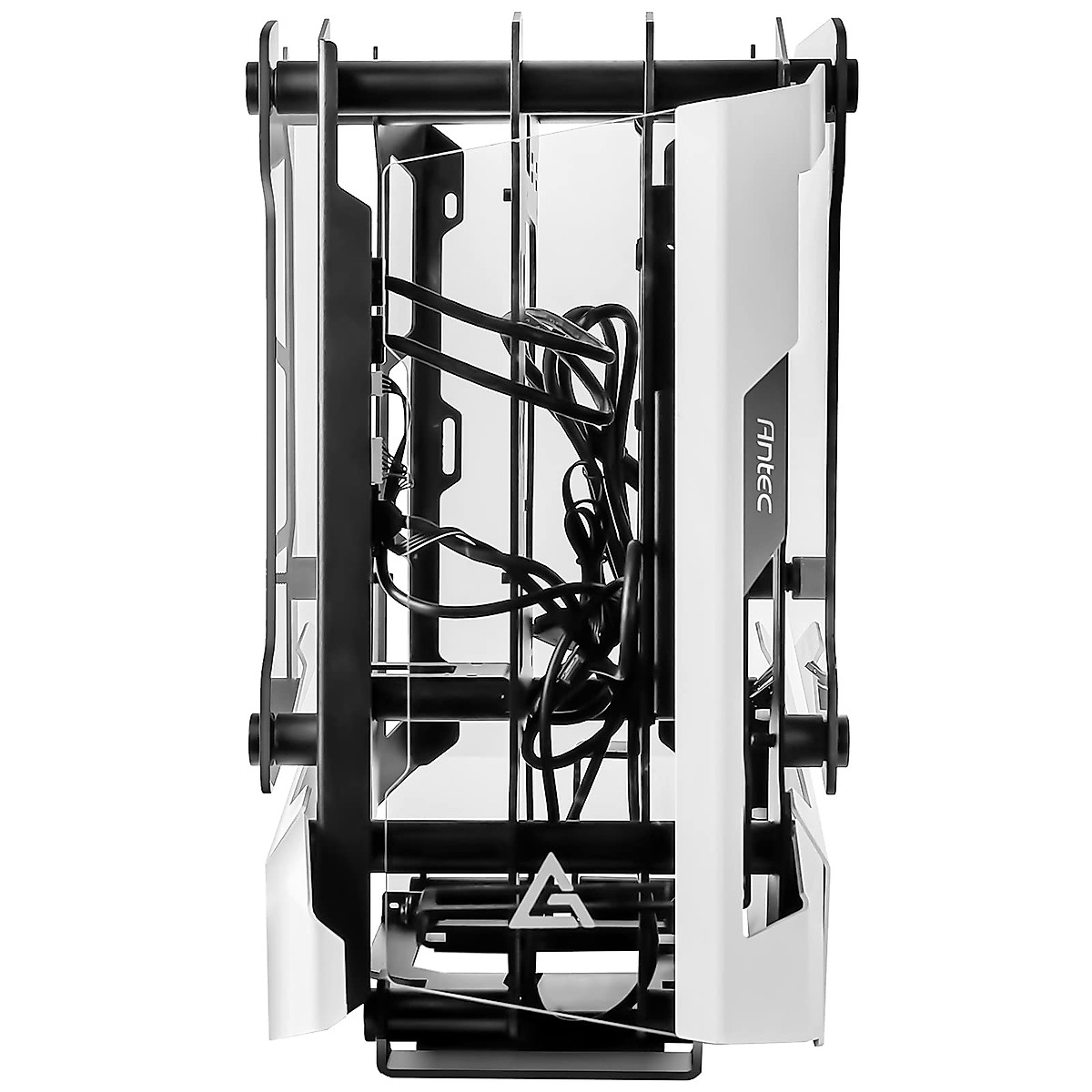 Antec Striker Aluminum and Steel ITX Computer Case, Front GPU Mount, Up to 4 x 120 mm Fan Support, USB 3.1 Type-C Ready and PCI-E Riser Included (Striker Mini)