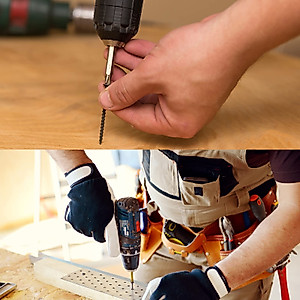 #6 X 5/8" Wood Screws 100pcs Black Flat Phillips Screws Self Tapping Wood Screws Carbon Steel Assorted Drywall Screws for Wood, Cabinet, Furniture