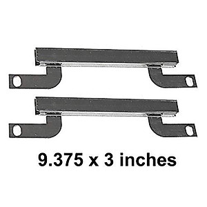 Votenli S9061A(3-Pack) S1048A(3-Pack) Replacement 13 1/8 inches Stainless Steel Heat Plates and Stainless Steel Grill Burner Crossover Tube for Brinkmann 810-3330-S,810-3331-F