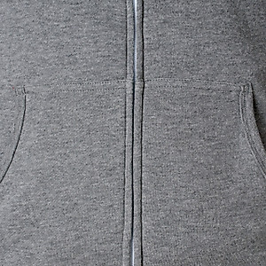 Independent Trading Co Unisex Full Zip Hooded Sweatshirt AFX90UNZ - Gunmetal Heather Large