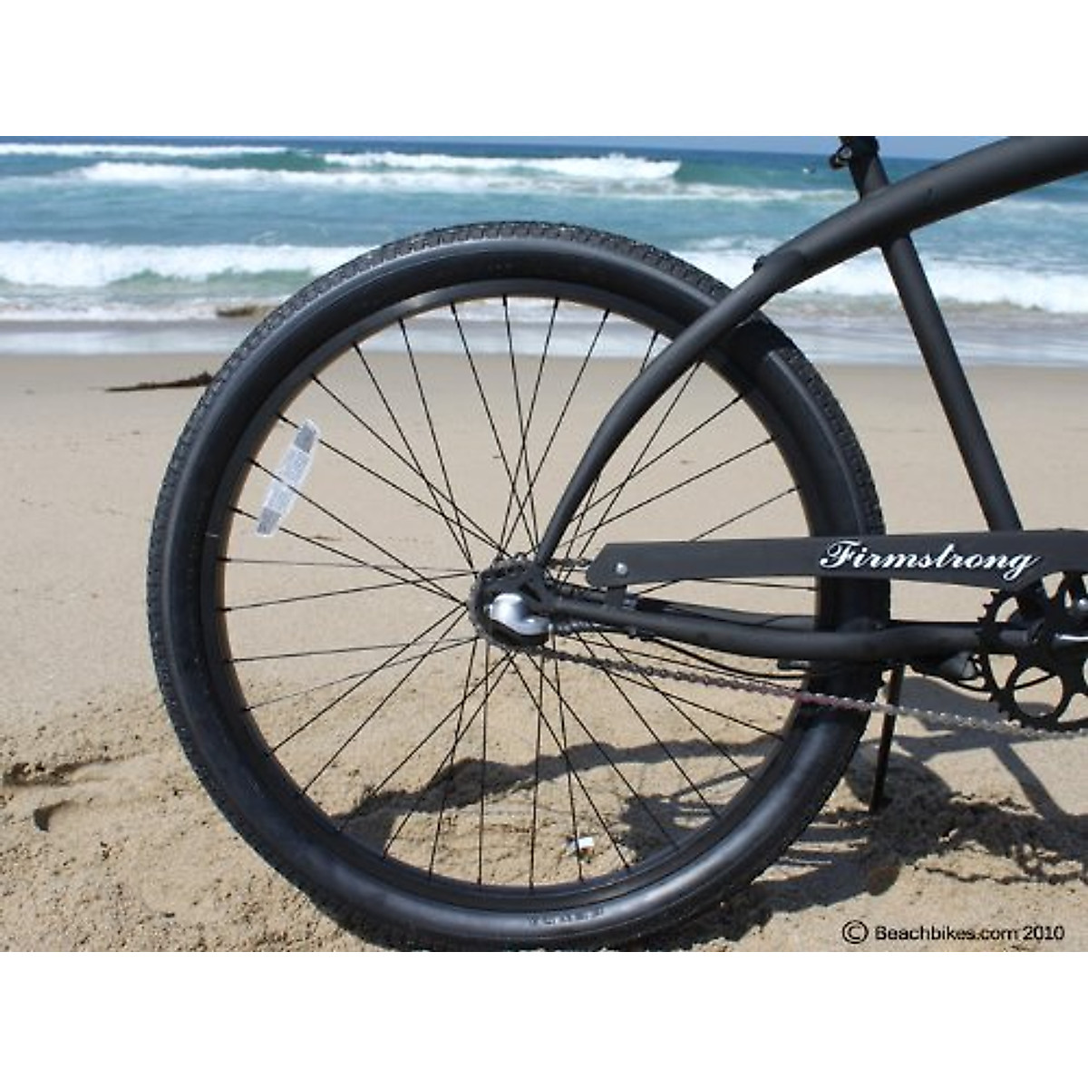 Firmstrong Bruiser Man 3-Speed Beach Cruiser Bicycle, 26-Inch, Matte Black,15154