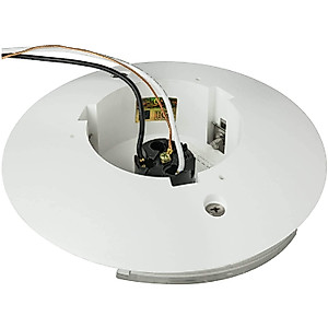 KastLite Lamp Post Globe Combo Lighting Fixture | 14" White Acrylic Lens with White Fitter Wing Clips | Fits 3" Diameter Posts (Not Included) | Comes with with 5000K LED Bulb