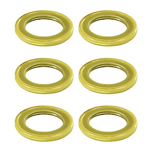 UTSAUTO 6Pcs Gearcase Drain Plug Seal 12-19183Q02 Lower Unit Seals Replacement for 3/8”-16 Drain Fill Screws