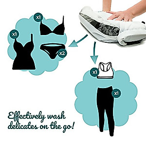 Allurette Wash Bag - Delicates Laundry System for Lingerie, Active Wear and Gentle Hand Wash Clothes