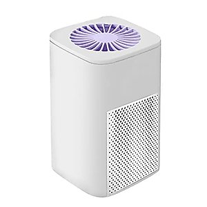 Portable Mini Air Purifier for Desk Home Bedroom Office At Work Low Noise Air Cleaner Better Sleep Night Light True HEPA Filter Desktop Air Purifiers USB Removal Dust Smoke Pollen Odor