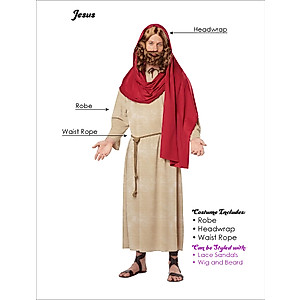California Costumes Adult Jesus Christ Costume, Medium