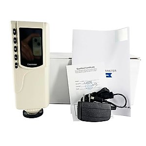HFBTE Color Analyzer Lab Color Meter Handheld Colorimeter Painting Ink Plastics Textile Food Colour Meter with 4mm Aperture 8°/d CIE LAB D65 Repeatability ΔE*ab≤0. 03 USB lnterface Data Storage