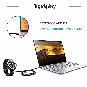 TUSITA Charger Compatible with TicWatch Pro 2020, Pro 4G LTE Smartwatch - USB Charging Cable Clip Cradle 3.3ft 100cm - Bluetooth Smart Watch Accessories