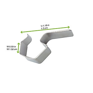 WECK PacknWood Reusable Stainless steel clip Jars| Tulip Jar with Wide Mouth | Recyclable Suitable for Canning and Storage | Eco-Friendly Canning Jar - (L: 1.18inches” W: 0.59inches”) 840 Pcs