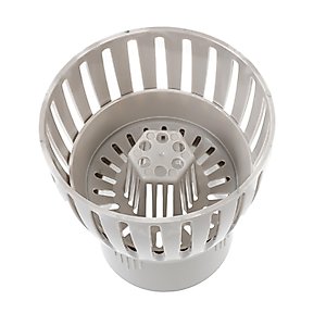 FONDOTIN 1 Pc Filter roof Drain Strainer Drain Pipe Fittings filtro para pecera Pool Sink Strainer Plastic Fish Bowl Pond Drain Cover Plastic Aquarium Skimmer abs Fish Tank Basket White