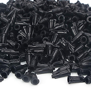 500-Pack Luer Lock Syringe Tip Caps Dispensing Needle Tip Cap with Storage Box