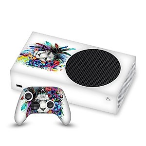 Head Case Designs Officially Licensed Pixie Cold King of The Lions Art Mix Matte Vinyl Sticker Gaming Skin Case Cover Compatible with Xbox Series S Console and Controller Bundle