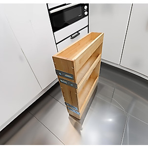 Pull Out Kitchen Cabinet Storage Spice Rack Organizer, Pull Out Spice Rack Organizer for Cabinet, Pull Out Cabinet Organizer, Spice Cabinet, Pull-out Home Organizer, Slim Storage Cabinet (5'' Width)