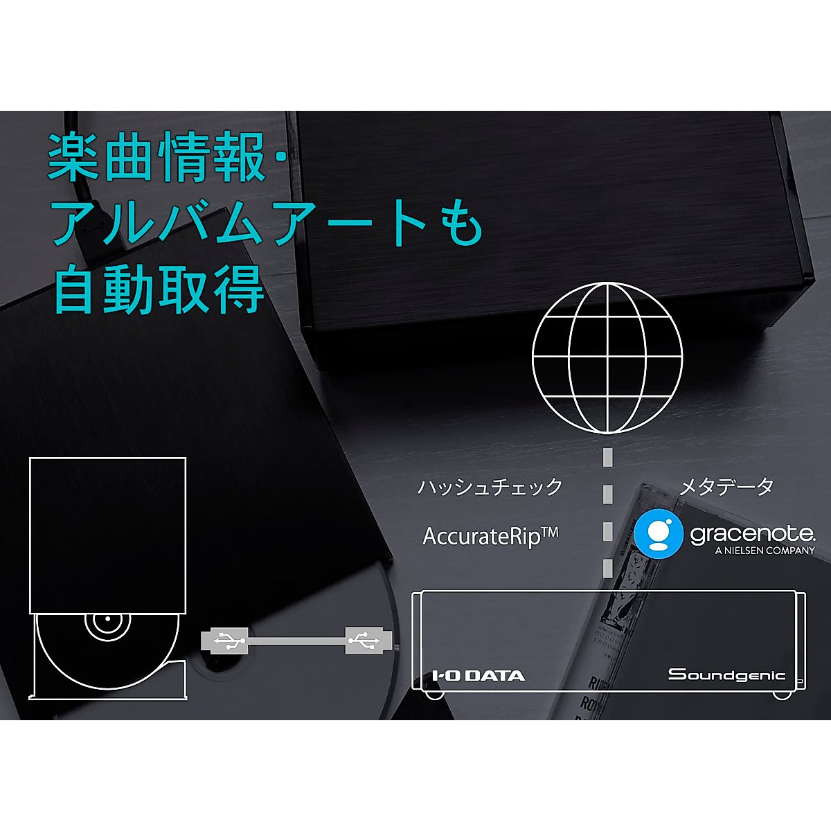 I-O Data Network Audio Server 2TB / USB-DAC/hi-res/CD Ripping corresponding Soundgenic HDL-RA2HF / E