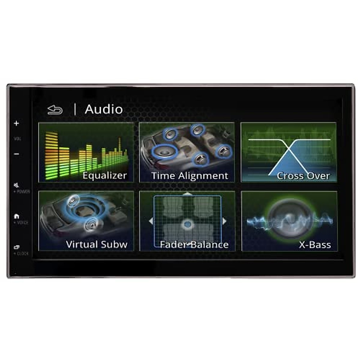 6.8” Double Din Complete Radio Kit Package for Nissan Altima 2007-2012 with Touchscreen Radio, Apple CarPlay, Android Auto, Bluetooth, Rear Camera Input, Dash Kit, Harness and Antenna Adapter