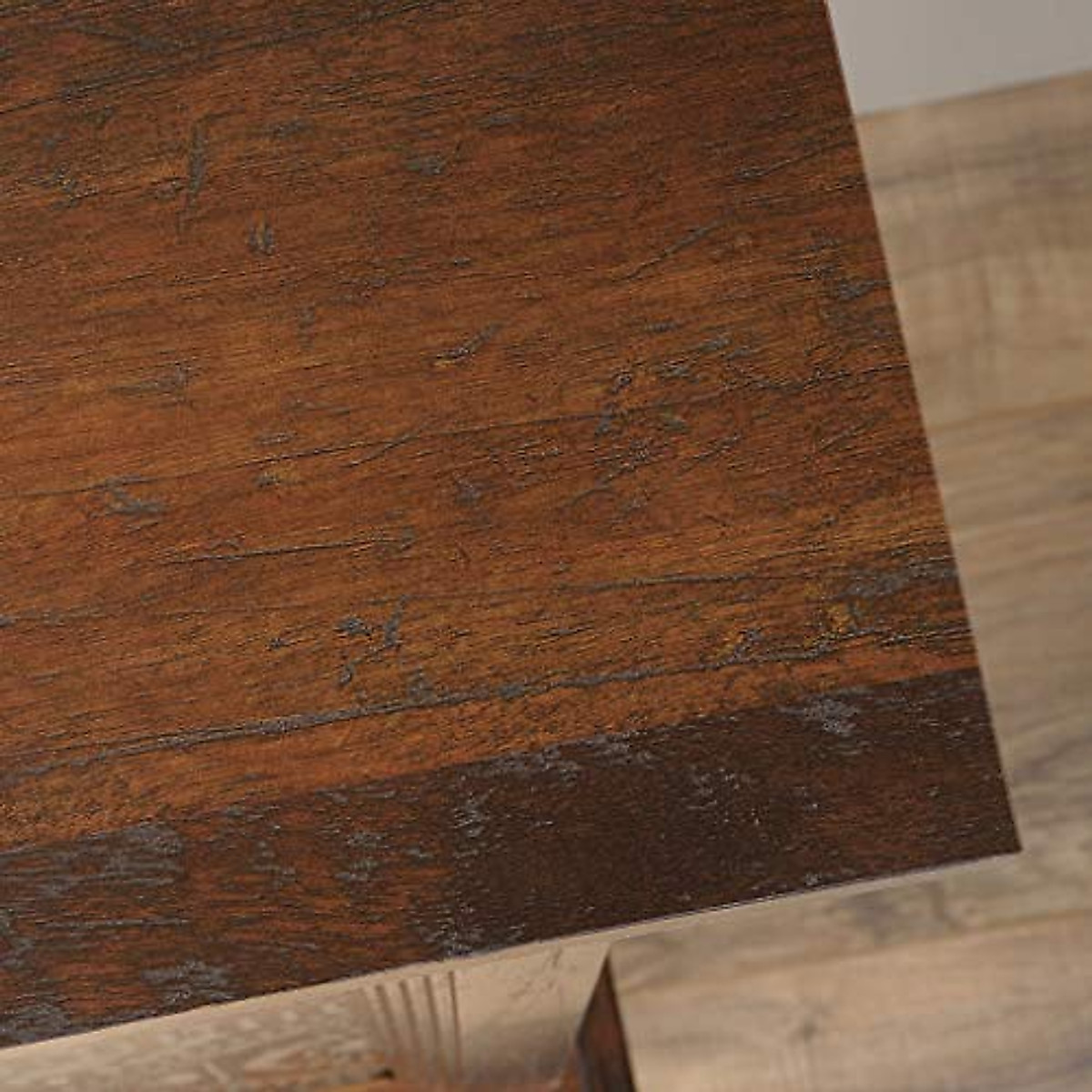 Sauder Viabella Storage Cabinet, L: 59.06" x W: 153.15" x H: 31.54", Brown