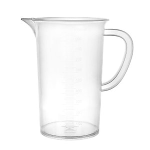 EISCO Plastic Pitcher, 1000mL (1L) - Molded Graduations - Chemical Resistant & Autoclavable Polypropylene - Measuring Jug