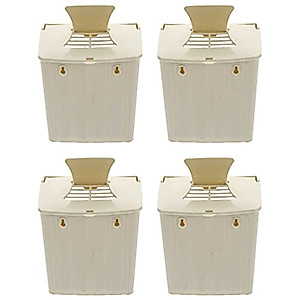 Zerodeko 4Pcs Bird Nesting Box, Plastic Parakeet Nest Box Hanging Bird Breeding House Cage Mounted Incubation Box Small Animal Hut for Finch, Squirrel, Parrot, Budgie