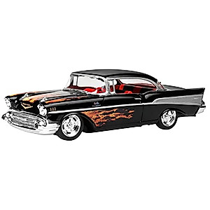 Revell 85-1529 ’57 Chevy Bel Air Model Car Kit 1:25 Scale 30-Piece Skill Level 3 SnapTite Max Plastic Model Building Kit,Black