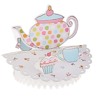 Creative Converting 265673 Tea Time Centerpiece Honeycomb Birthday Party Décor, One Size, Multicolor