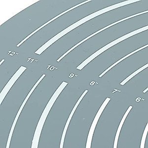 Non Stick Rolling Pin and Silicone Baking Mat, Round Non Stick Pastry Mat, Non stick Silicone Dough Rollers Set with Measurements Kneading Pastry Mat,Rolling Pin Pastry Baking Mat,Baking Tool(Grey)