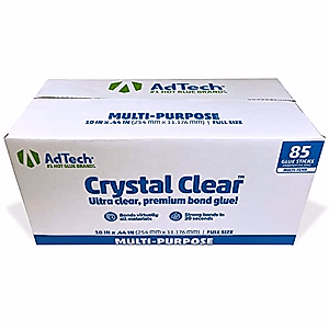 AdTech Hot Glue Sticks 10" Full Size, Clear, 85 Sticks