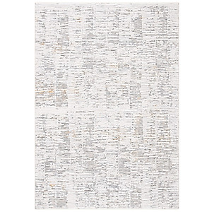 MARTHA STEWART x SAFAVIEH 8' x 10' Ivory/Beige MSR8979A Sabrina Living Room Dining Bedroom Area Rug