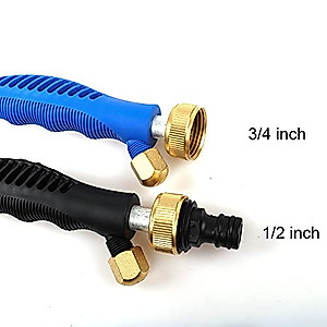 YunGuoGuo High Pressure Power Wash Hose Nozzle Attachment 30 Inches Extension Rod Blue，Hydro Jet Garden Watering Wand for Gutter Cleaning