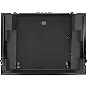 Odyssey Cases Denon Prime 2 Glide StyleTM Black Flight Case with 1U Rack Space.