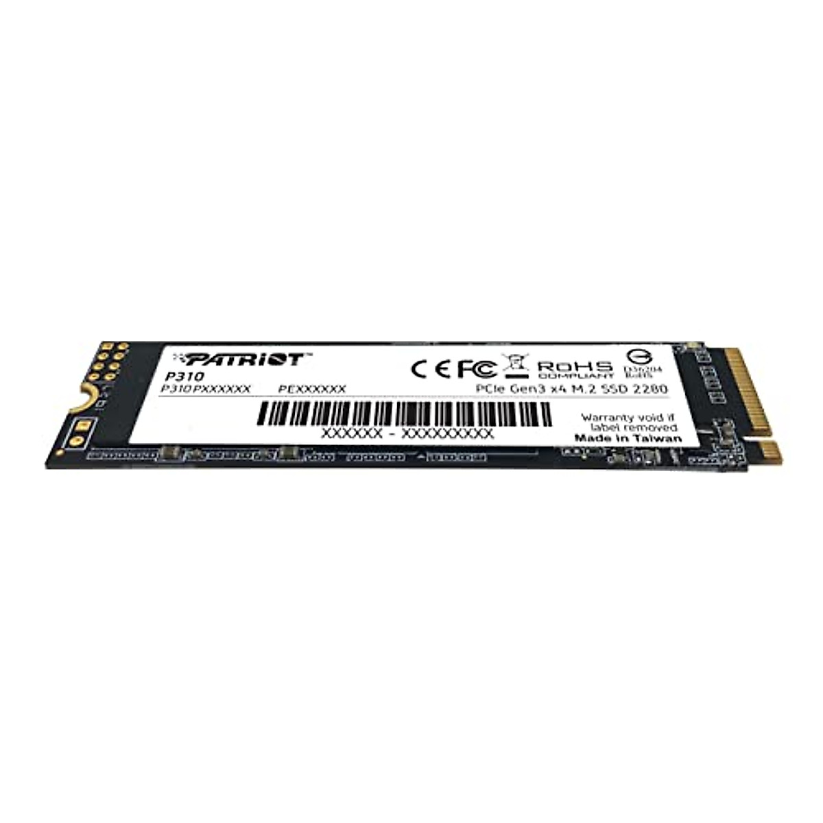 Patriot Memory P310 960GB Internal SSD - NVMe PCIe M.2 Gen3 x 4 - Low-Power Consumption Solid State Drive - P310P960GM28