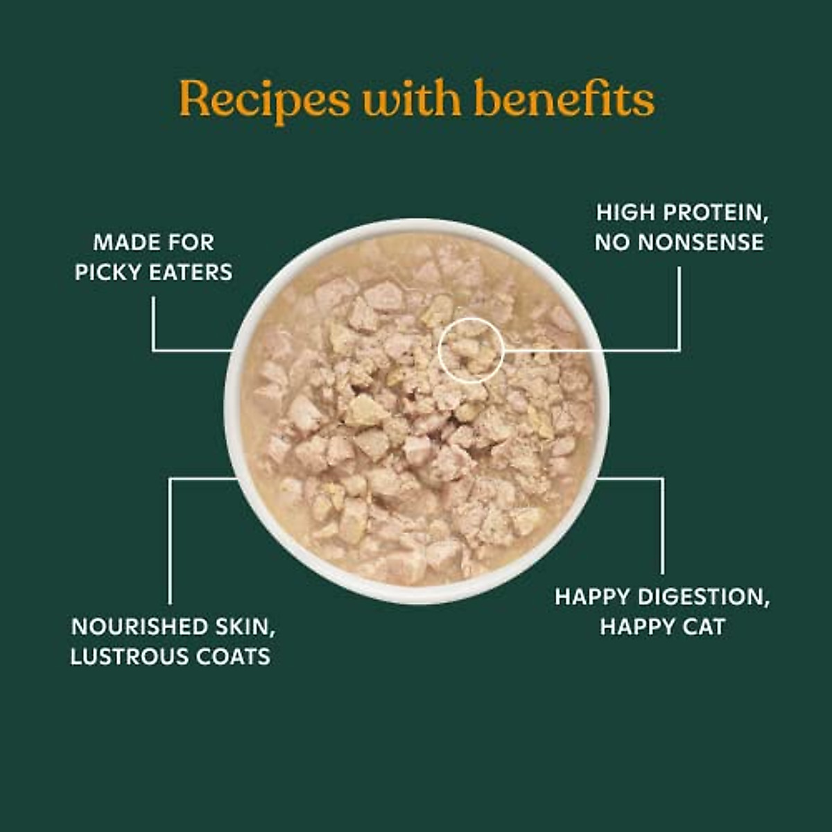 Made by Nacho Wet Cat Food, Sustainably-Caught Minced Salmon in Bone Broth for Extra Hydration, (10 Pack)