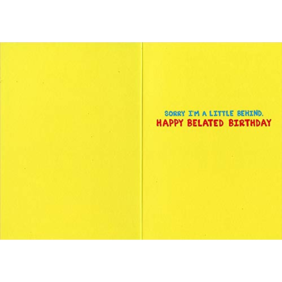 Avanti Dog with Glasses On Butt Funny/Humorous Belated Birthday Card