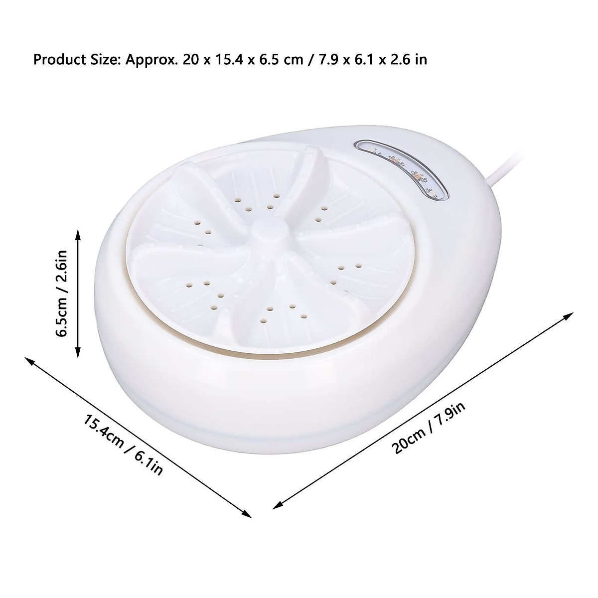 Portable Washing Machine, 120W Mini Washer Travel Clothes Underwear Washer for Compact Laundry(#1)