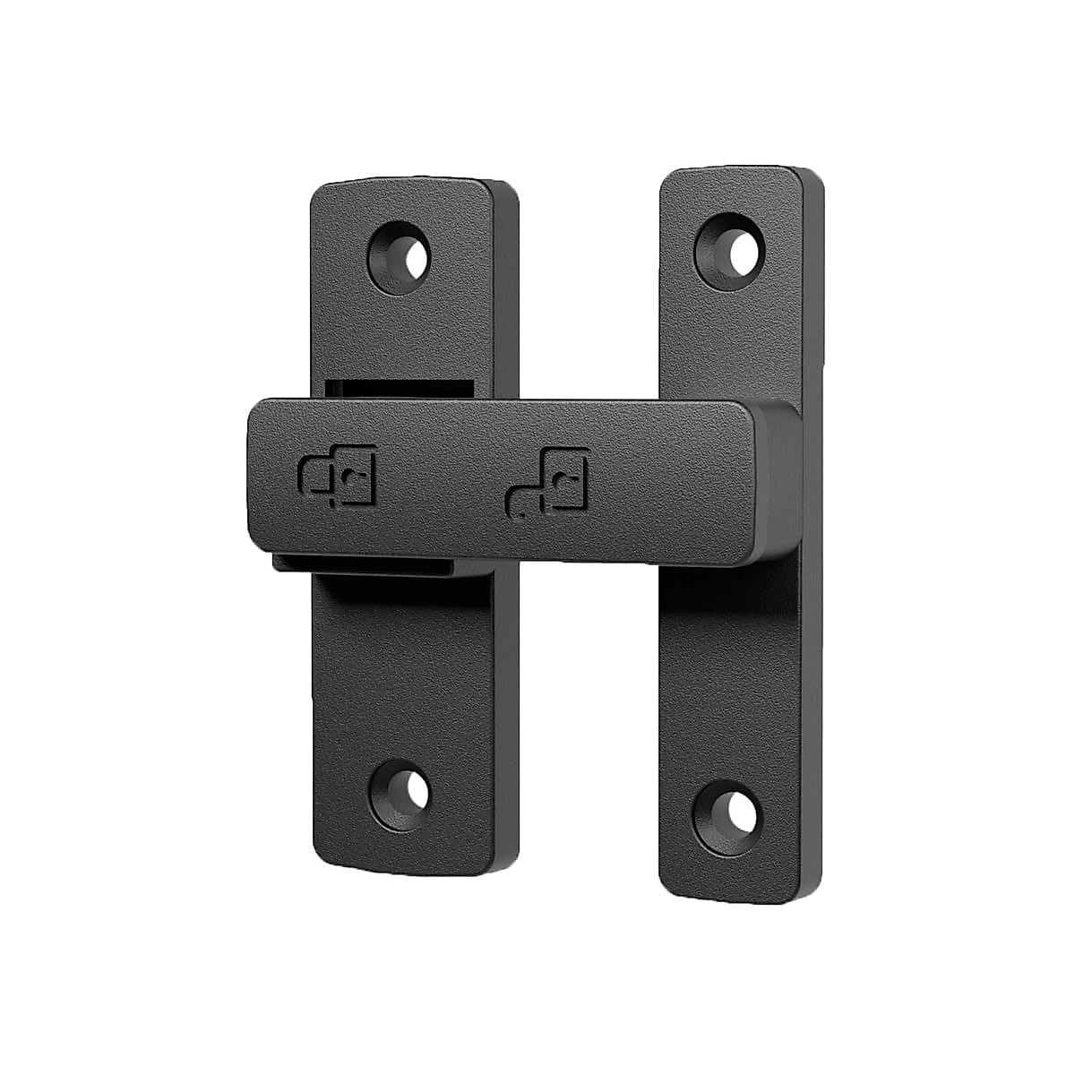 Heavy-Duty Flip Latch Lock 90/180 Degree Sliding/Swinging Door Lock Latch Bolt for Gate Barn Garage Garden Fence Shed Window Cabinet (Black, 180 Degree)