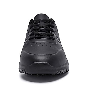 ENLEN&BENNA Food Service Shoes Slip Resistant Shoes for Women Nursing Shoes Comfortable Lightweight Non Slip Work Shoes for Women Black Size 8.5
