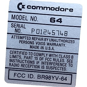 Commodore 64 Computer Video Game System