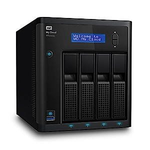 Western Digital WD 40TB My Cloud Pro Series PR4100 Network Attached Storage - NAS - WDBNFA0400KBK-NESN
