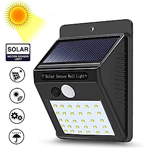 ERALP LED Outdoor Wall Light Solar Led Light Outdoor Lamp PIR Motion Sensor LED Wall Lights Sconce Waterproof Solar for Garden Street Lamp Outdoor Lighting Lamp (Size : 2Pcs 20Leds)