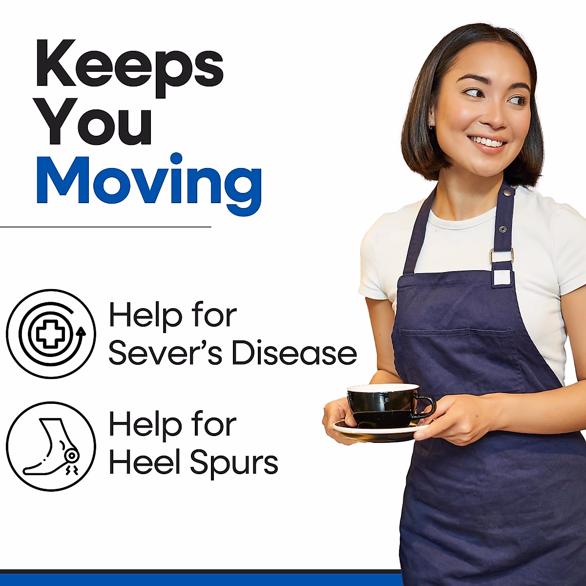 Gel Heel Pads for Shoes Heel Pain Relief | Plantar Fasciitis Heel Cups | Heel Cushion Heel Spur Relief | Silicone Heel Protector Insoles | Sore Bruised Feet | Heel Inserts for Women & Men (LRG 3-PAIR)