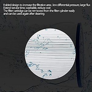 DE Anderqueen 2 Pack Spa Hot Tub Filter FC-2402 Replacement 303279 Compatible with Watkins 5CH-37 PFF42TC-P4 78460 and Lifesmart AquaTerra Fantasy Freeflow Simplicity Bermuda Aspire Azure