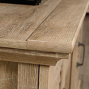 Sauder Garden Villa TV Stand, L: 47.32" x W: 18.82" x H: 25.47", Orchard Oak Finish