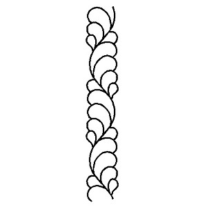 Quilting Stencils for Machine and Hand Quilting - 2 Quilting Stencils for Block, Border Patterns - Antique Feather, Feather Border Plastic Quilt Stencil Set with Guide