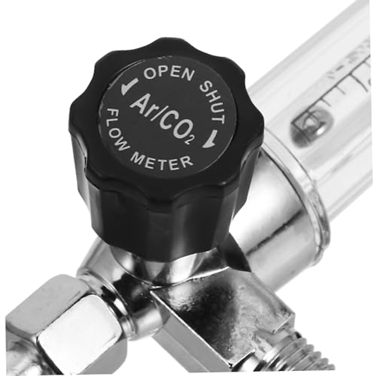 OKUMEYR 3pcs Barometer Carbon Dioxide Flowmeter Measurement Flowmeter Argon Flowmeter Flow Meter Flowmeter Tube for Air Carbon Dioxide Flow Indicator Regulator Aluminum Alloy Transparent