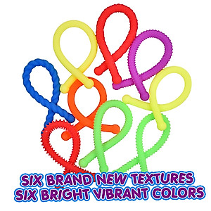 A AINOLWAY 9 PCS Textured Stretchy Strings and Super Sensory Fidget Toys for Adults and Kids (9PCS)