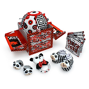 Genius Baby Toys' New Baby Gift Set ft 5 Sets of Developmental and Sensory Toys for Baby