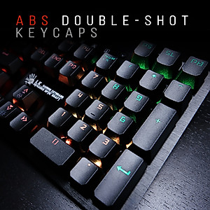 Bloody B820 Optical Mechanical Gaming Keyboard with Individually Backlit RGB LED Keys Wired, 104 Keys Standard, Red Switch - MX Red Equivalent for Windows PC and Laptop