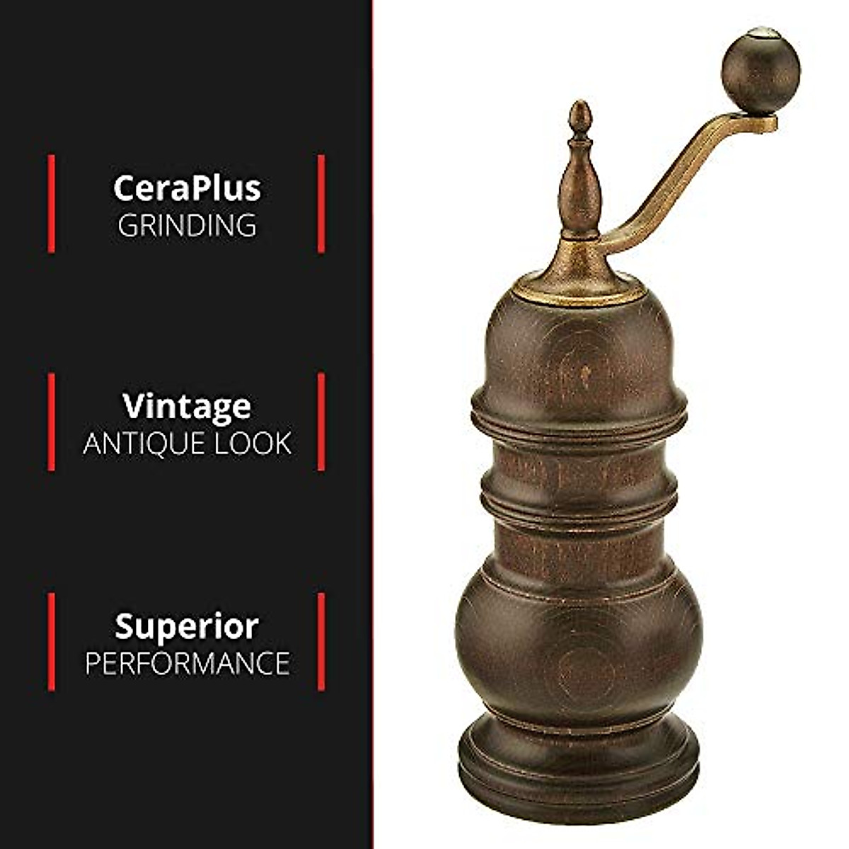 Zassenhaus Speyer 5.1-Inch Dark Stained Beech Pepper Mill