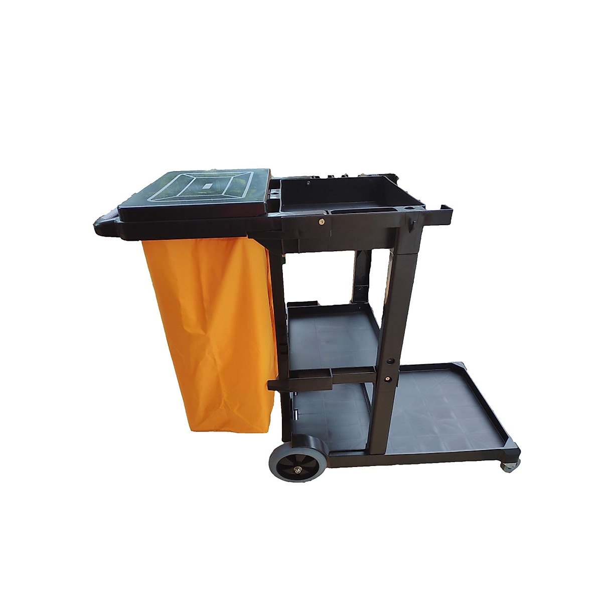 Simpli-Magic 79191 Janitorial Cart, Commercial, Black